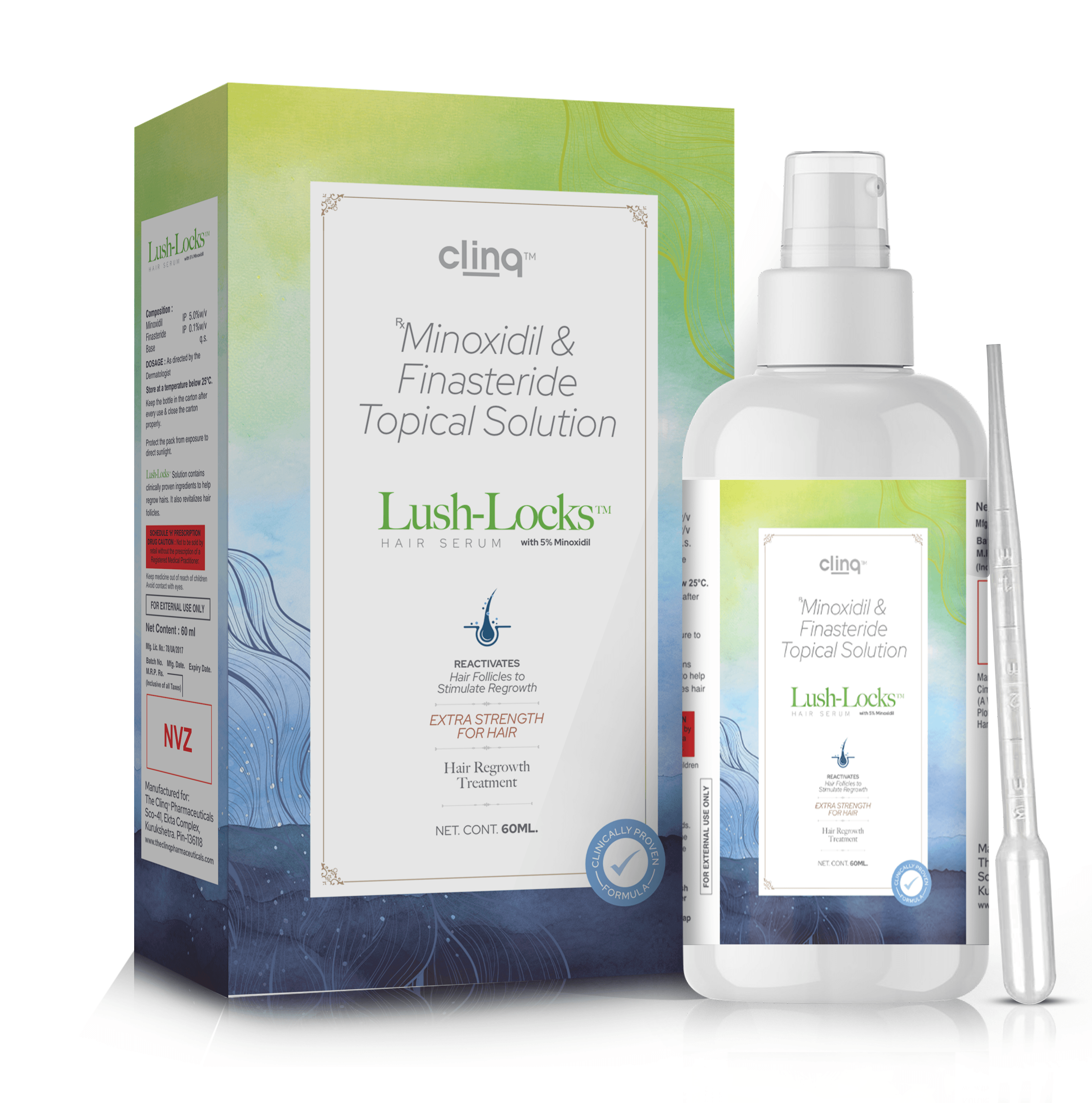 Buy Lush Locks Hair serum with 5% Minoxidil - theclinq.com