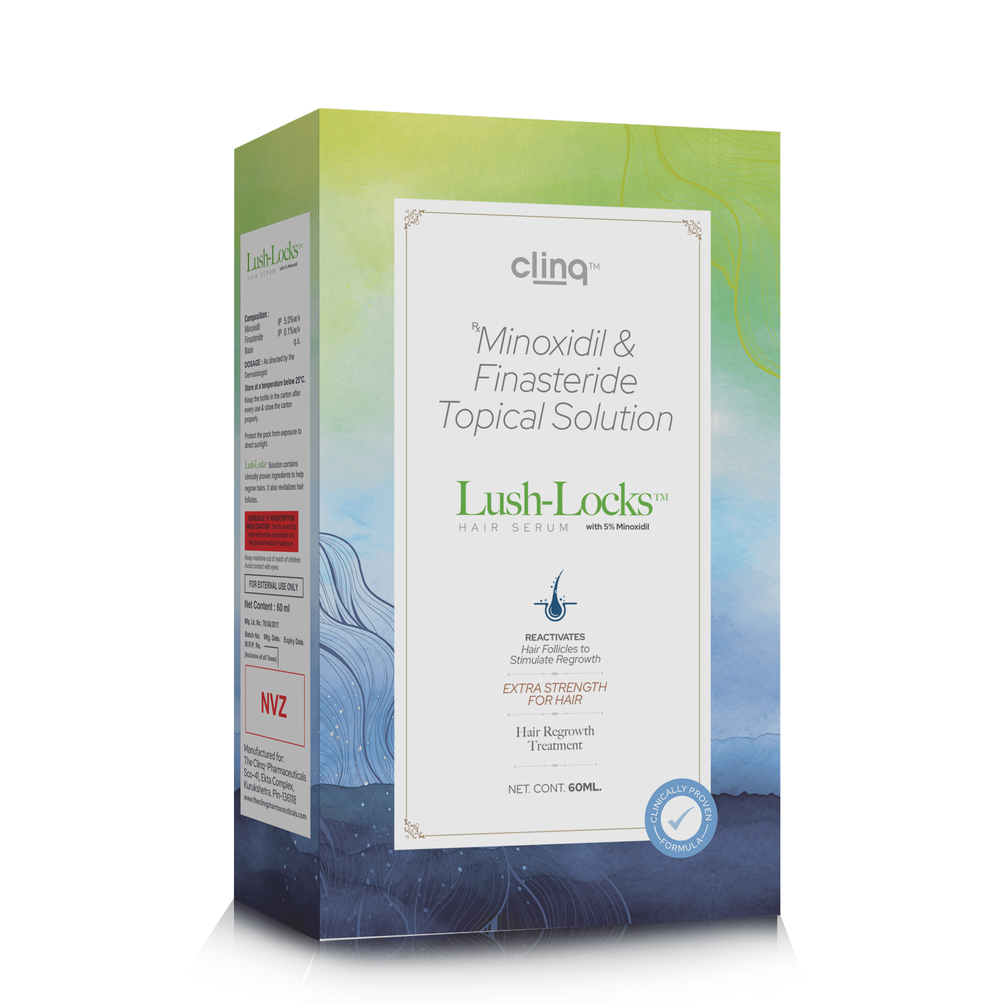 Buy Lush Locks Hair serum with 5% Minoxidil - theclinq.com
